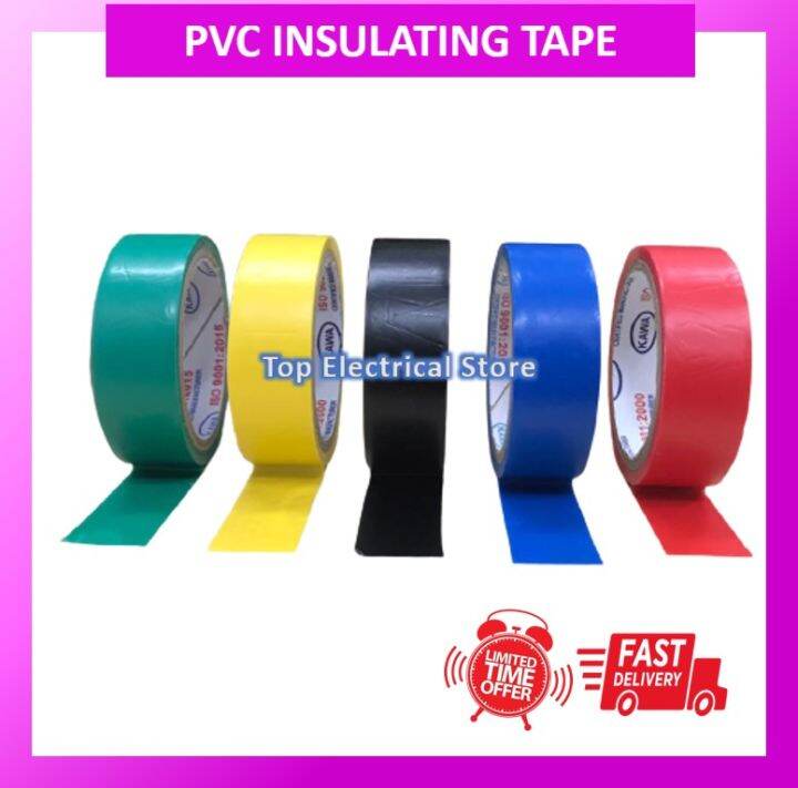 PVC ELECTRICAL INSULATION TAPE WIRE WIRING 18MM 5M | Lazada