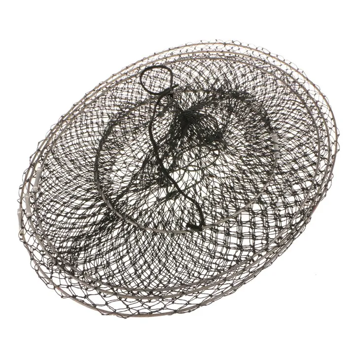 LazaraHome 3 Layers Foldable Nylon Fishing Gear Fishing Keep Net Crab ...