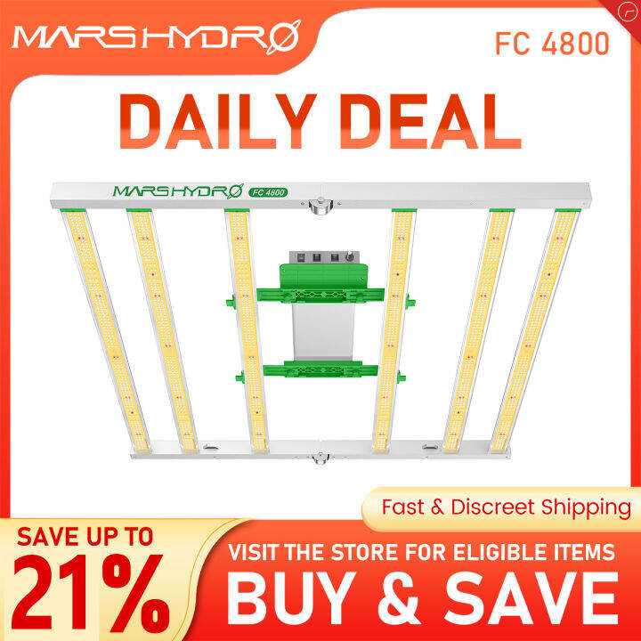 มาใหม่! Mars Hydro FC 4800 Samsung LM301B Full Spectrum LED Grow Lights Strip Grow Tent ...