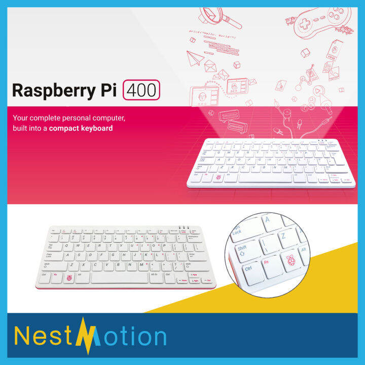 พร้อมส่ง ! คีย์บอร์ด Raspberry Pi 400 (US Keyboard Layout) | Lazada.co.th
