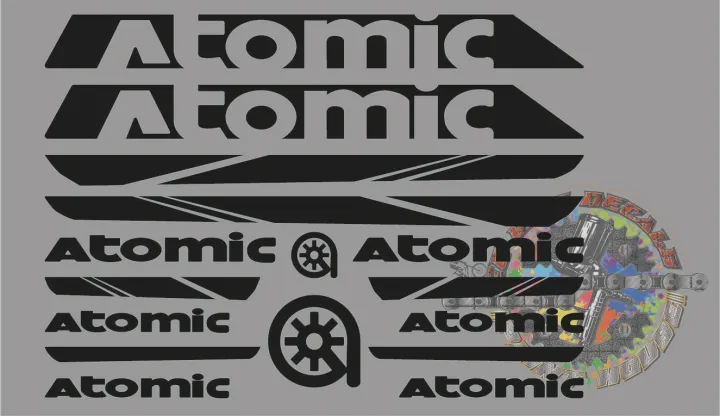 ATOMIC BIKE FRAME DECALS | Lazada PH