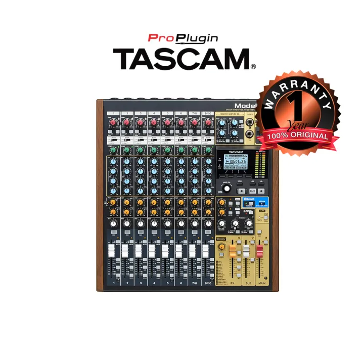 Tascam MODEL 12 Mixer + Audio interface + REC. คุณภาพระดับมืออาชีพและเอฟเฟกต์แบบเรียลไทม์ที่ไม่ ...