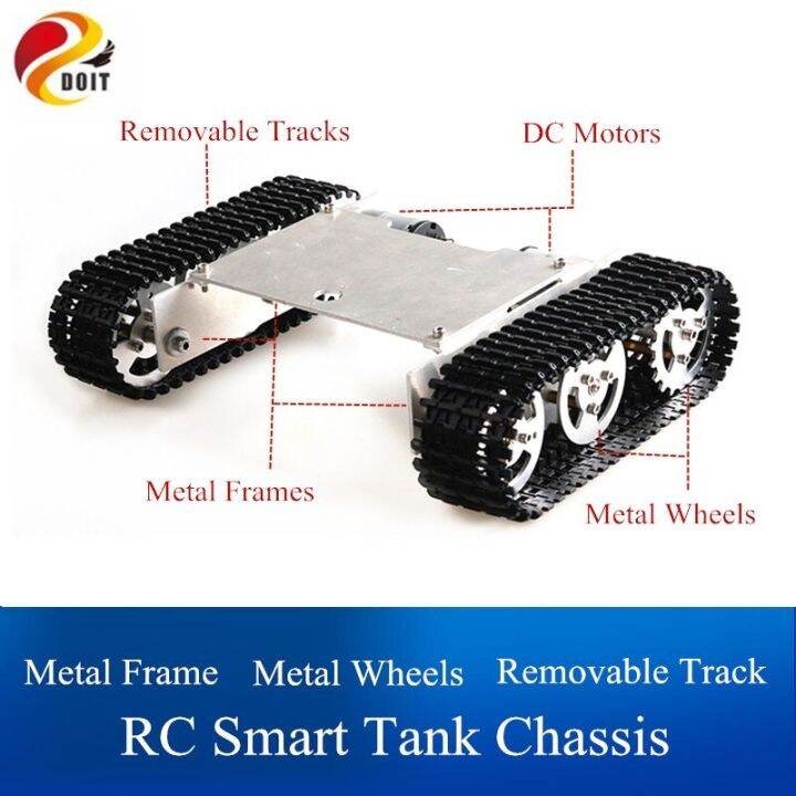 Metal Panel RC Tank Chassis Aluminum Alloy Clawer Car Chassis Kit ...