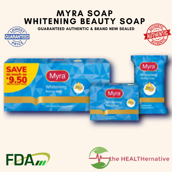 Authentic Myra Whitening Beauty Soap Best Seller | Healthernative ...