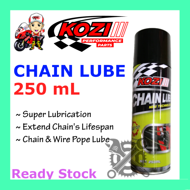 Chain Lube Kozi 250 ml Motorcycle Minyak Rantai Spray Motor Pelindung ...