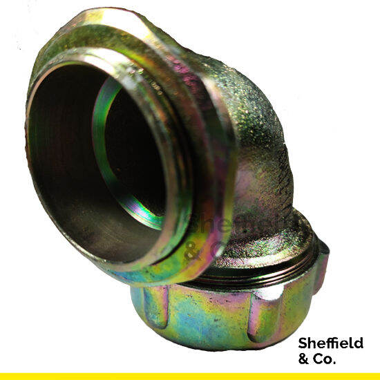 Sheffield Flexible Conduit Connector, 90 Degree Angle Male, DWJ Series ...