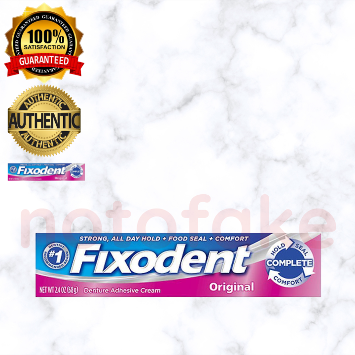 FIXODENT COMPLETE ORIGINAL DENTURE ADHESIVE CREAM 68g | Lazada PH