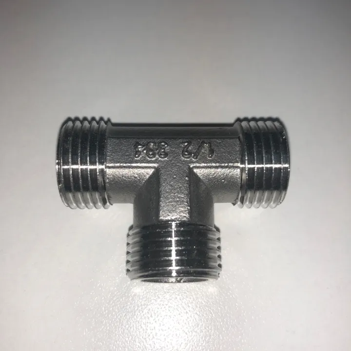 Male tread tee type 3way Adapter Couple Connector1/2 (#12) | Lazada PH