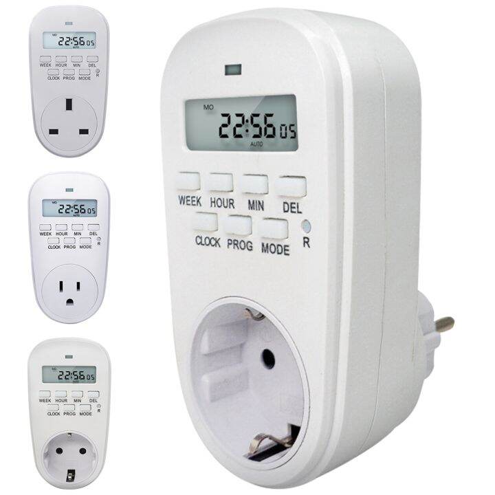 Energy Saving Smart Power Socket Eu /us/ Uk Plug Adjustable Programmable Setting Of Clock/ On ...
