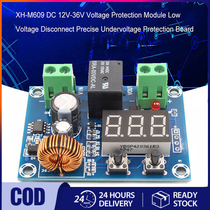 XH-M609 DC 12V-36V Voltage Protection Module Low Voltage Disconnect ...