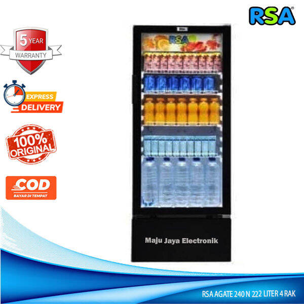 Showcase RSA By GEA AGATE 240 Display Cooler 222 Lter 4 RAK Anti Embun ...