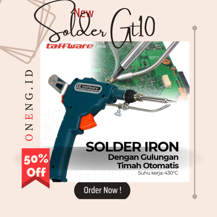 Solder Iron Gun Atau Pistol Dengan Gulungan Otomatis Suhu Kerja 430 ...
