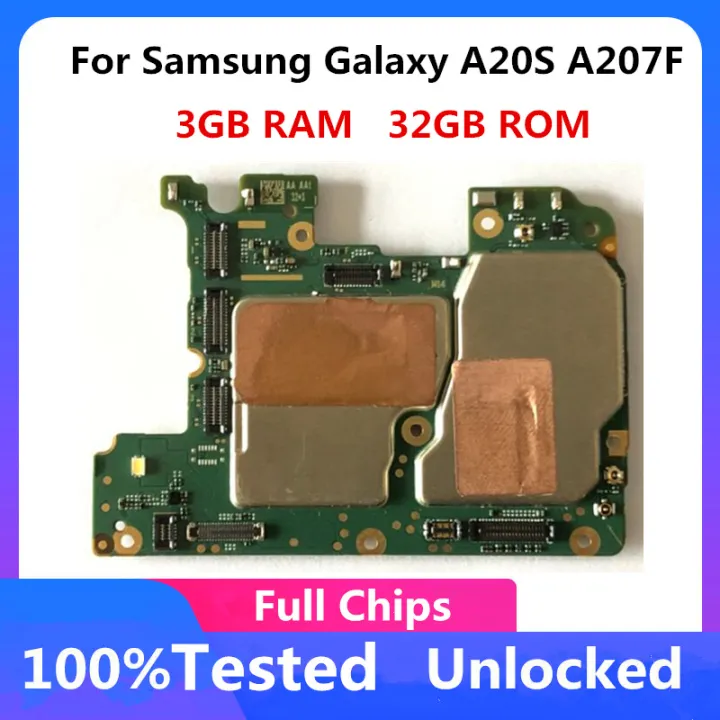 Factory Unlocked For Samsung Galaxy A20S A207F Motherboard 3GB RAM 32GB ...