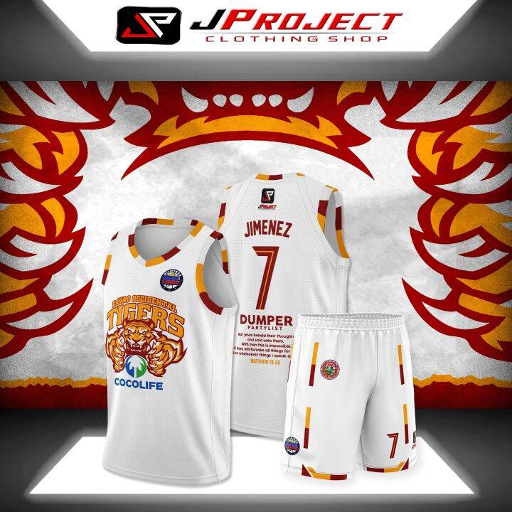 DAVAO OCCIDENTAL - TIGERS JERSEY SUBLIMATION VERSION 2 WHITE | Lazada PH