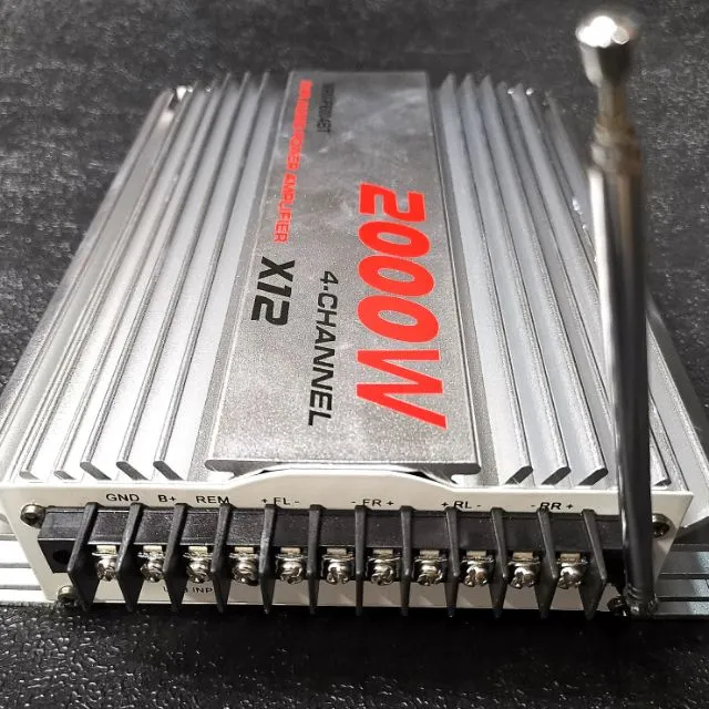 X12 MRV-F6004BT 4-Channel CAR Audio Power Amplifier 2000Watts ...