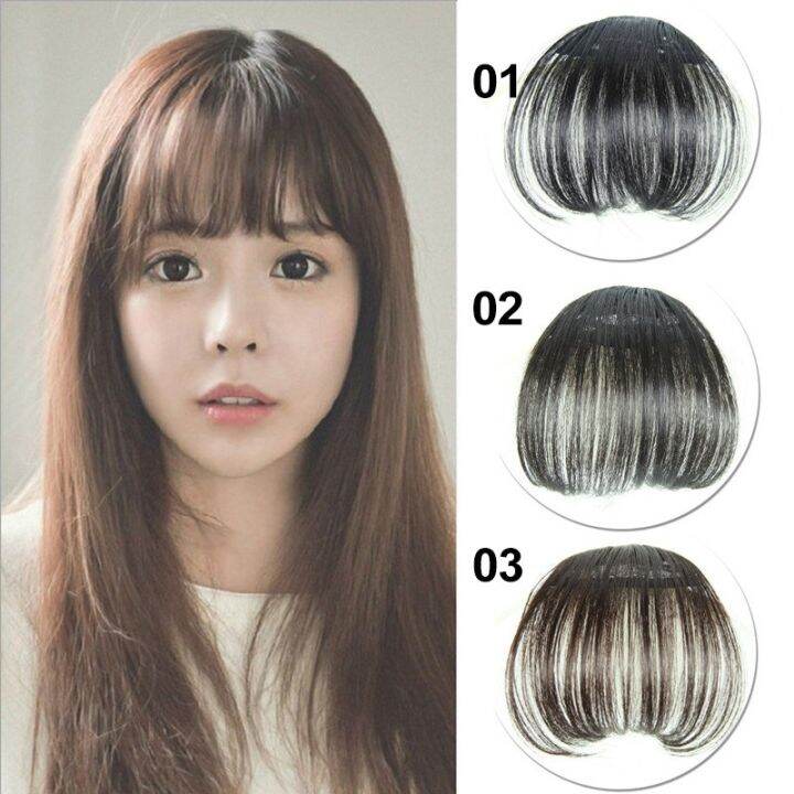 【Ready Stock】 Fashion Women Air Thin Synthetic Hair Bangs Translucent ...