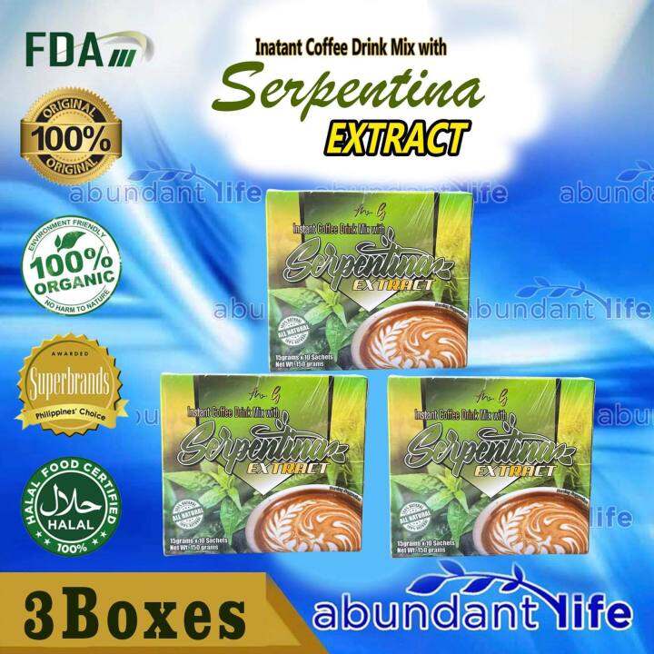 3 Box Ms. G Serpentina Coffee Drink Mix 10sachet perbox 100% authentic ...