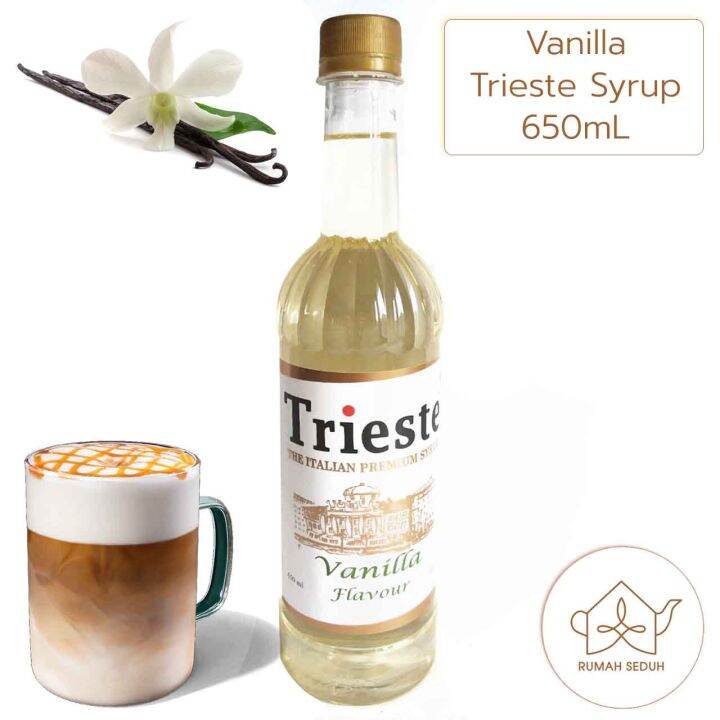 650mL Sirup Vanila Trieste - Vanilla Italian Syrup - Vanilla Latte ...