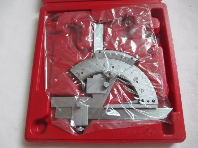 Universal Bevel Protractor 0-320 degree Precision Angle Measuring ...