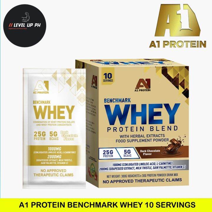 A1 Protein Benchmark 100 Whey Protein 10 Serving Box | Lazada PH