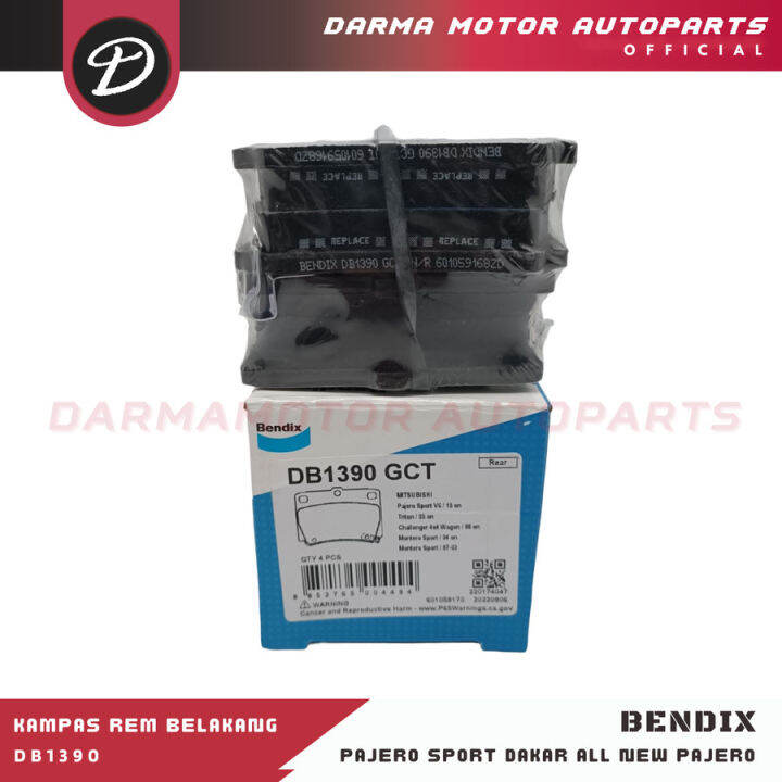 KAMPAS REM BELAKANG PAJERO SPORT DAKAR ALL NEW PAJERO DB1390 BENDIX ...
