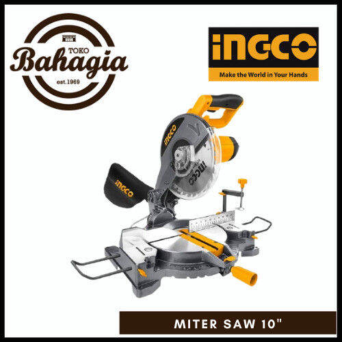 BMS18001 MITER SAW MITERSAW POTONG KAYU ALUMINIUM CROSSCUT 10" INGCO ...