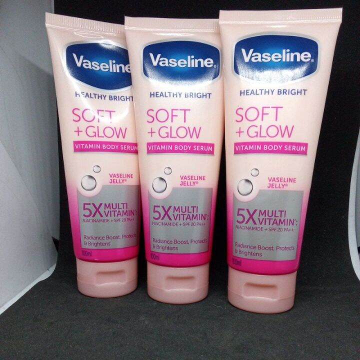Vaseline Hand Body Lation Serum Soft and glow 180ml | Lazada Indonesia