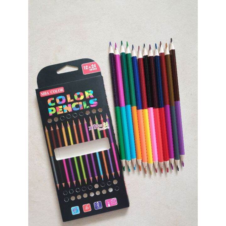 MBA 12=24 Double Sided Color Pencil | Lazada