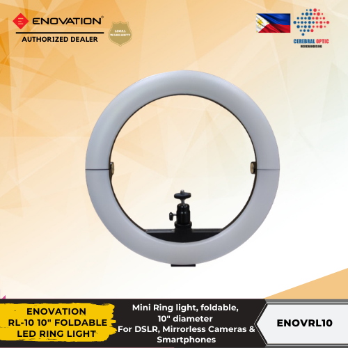 Enovation RL-10 10" Foldable Led Ring Light for DSLR, Mirrorless ...