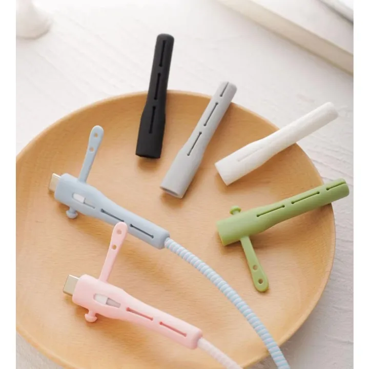 2in1 Cord Protector Mobile Phone Charging Cable Protector Silicone ...