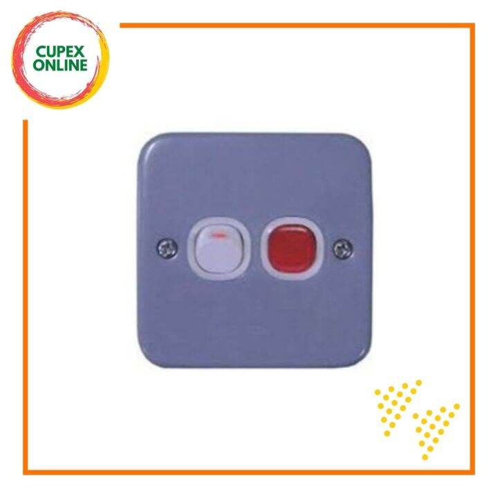 Schneider Electric ESM Series Metal Clad DP Switch With Neon 20A 2G ...