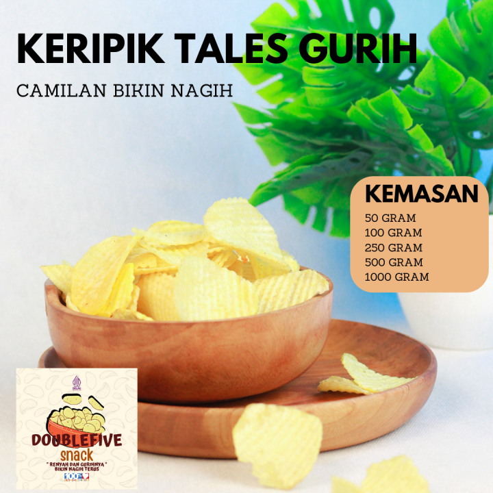 Kripik talas / kripik mbothe varian rasa Gurih 250gr Snack Cemilan ...