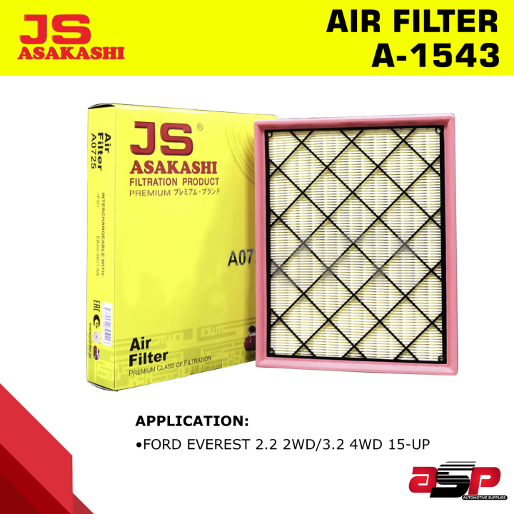 JS Air Filter A0725 for Ford Everest 2.2 2WD/3.2 4WD 15-up | Lazada PH