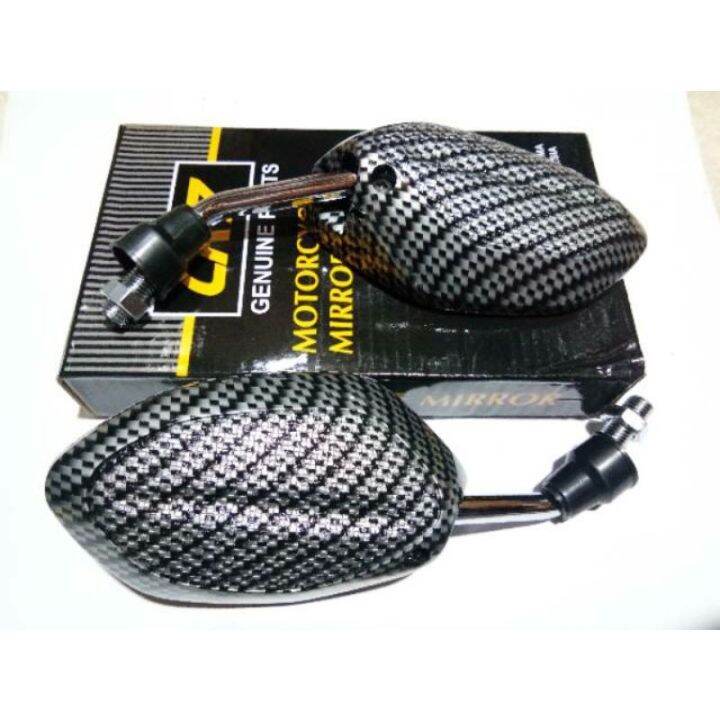 Spion Karbon Beat Vario Scoopy Carbon Doff Tangkai Pendek Chrome Dan ...