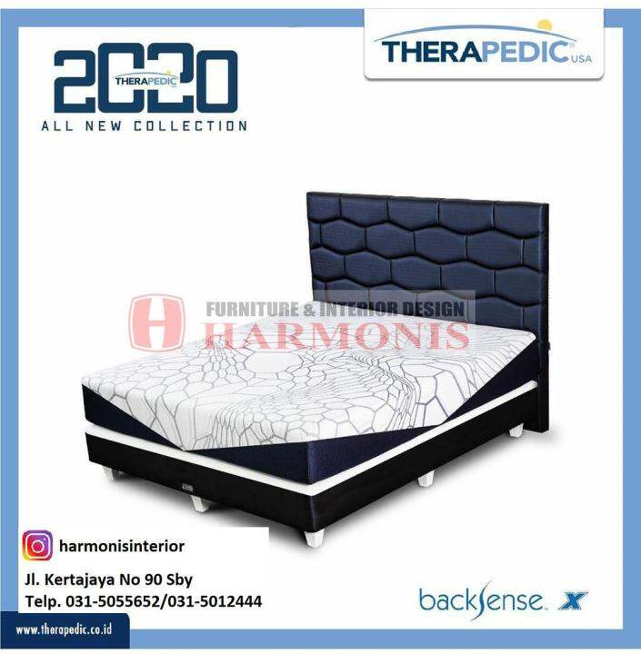 THERAPEDIC BACKSENSE X SPRING BED FULL SET UKURAN 180CM | Lazada Indonesia