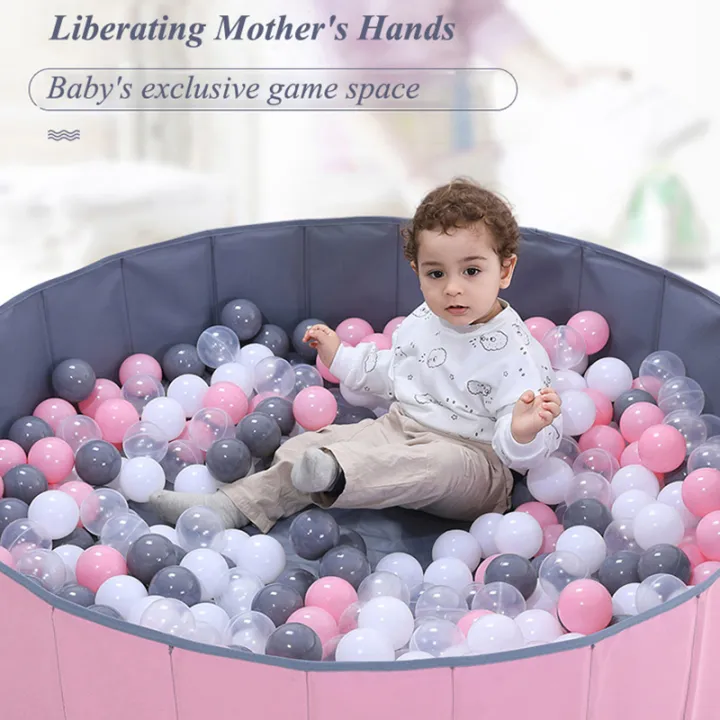 Baby-Bala แห้งพับเก็บได้สระว่ายน้ำลูกบอลหลุม Ocean Ball Playpen บอลสนาม ...