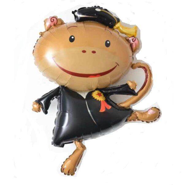 Balon Foil Congratulations Wisuda Motif Monyet Wisuda - 70 CM / Balon ...