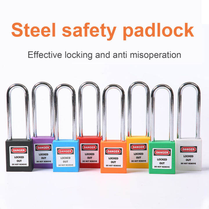 Safety Padlock Log Out Tag Out 76mm Stainless Steel Beam Long Beam Padlock | Lazada PH