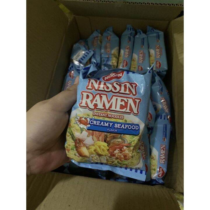 NISSIN RAMEN CREAMY SEAFOOD 55 GRAMS 1 CASE [ 72 PCS ] | Lazada PH