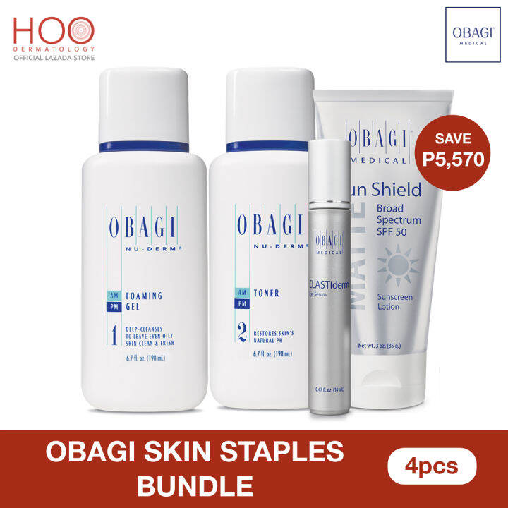 Obagi Skin Staples Bundle | Foaming Gel | Facial Cleanser | Toner ...