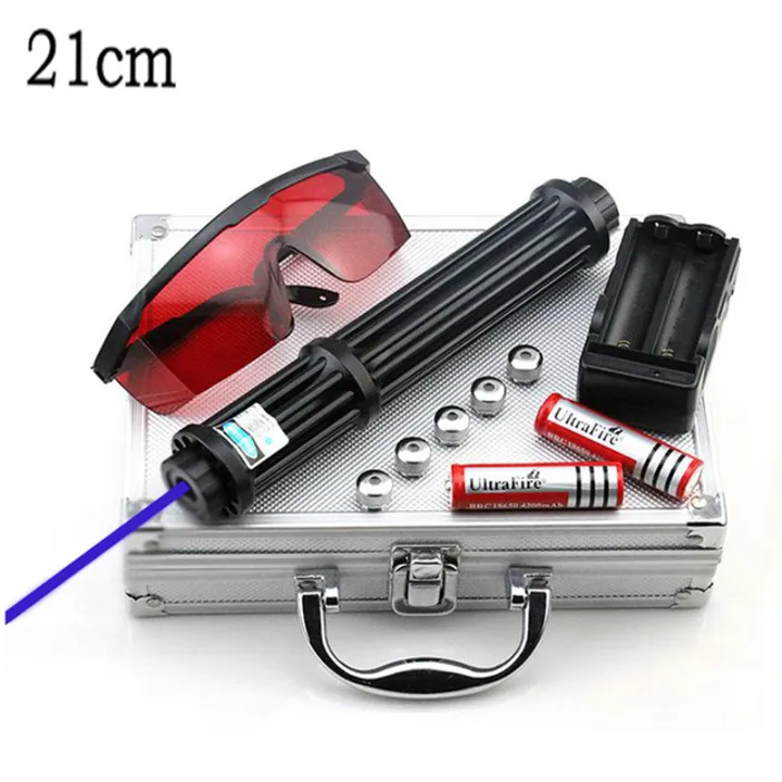 powerful Blue Laser Pointer Adjustable Focus 405nm High Power 5w 1500m ...