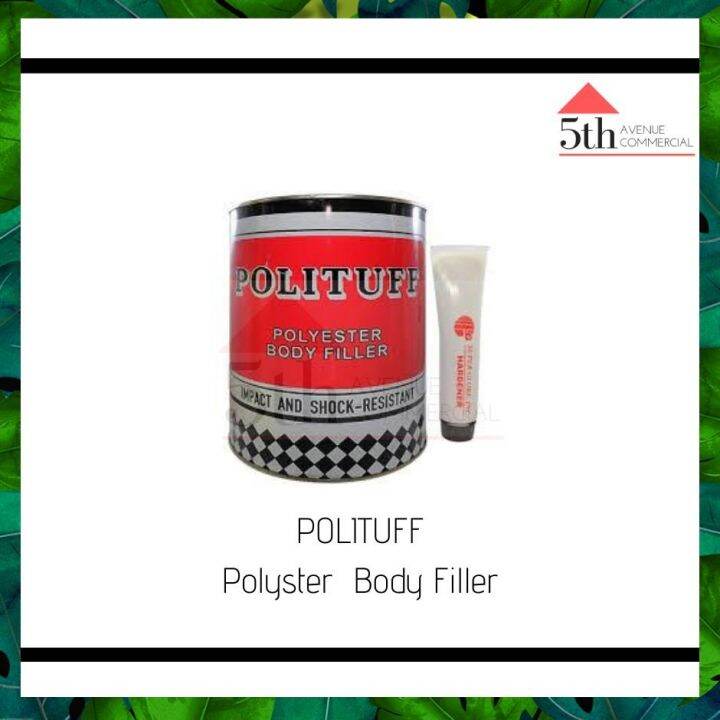 POLITUFF Polyester Body Filler w/ Hardener | Lazada PH