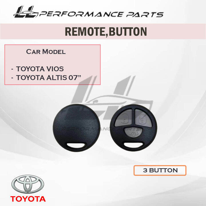Original Toyota Vios / Altis 2007 Alarm Remote Key Cover Case Casing 3 ...