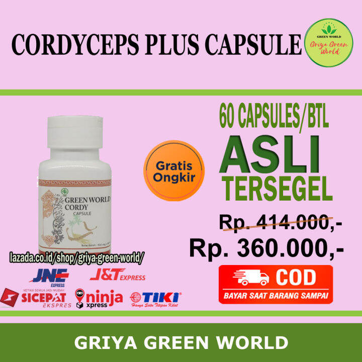Cordyceps Plus Capsule - Stok Terbaru - Obat Penyakit TBC - Obat Asma ...
