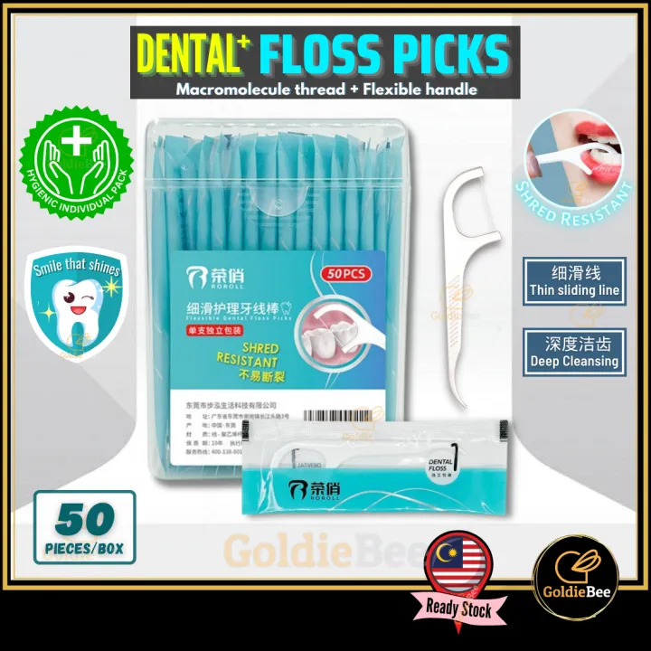 Flos Gigi Individual Pack Dental Floss Stick 50s Dental Floss Pick ...