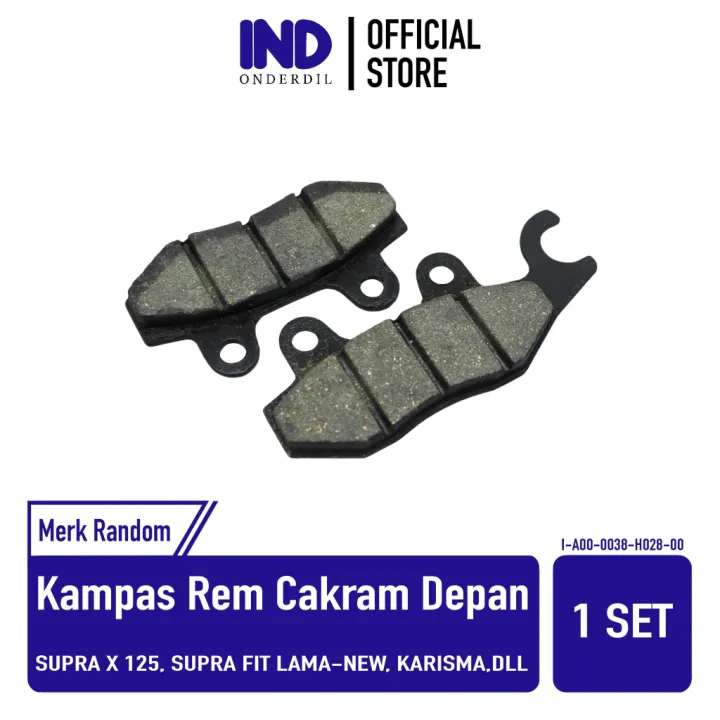 Kampas-Kanvas Rem Depan-Cakram-Discpad-Diskpad-Disc-Disk Dispad Supra X ...