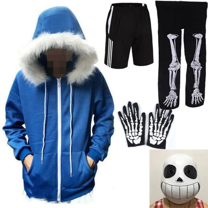 ♂ 【Ready Stock】Game Undertale Sans Cosplay Costume Hoodie Anime Costume ...