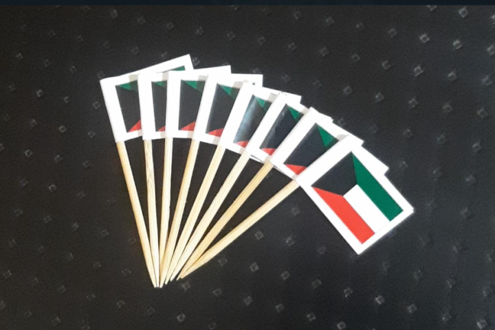 50 PC-CAKE TOPPER -BENDERA NEGARA DUNIA - TUSUK GIGI BENDERA KUWAIT ...