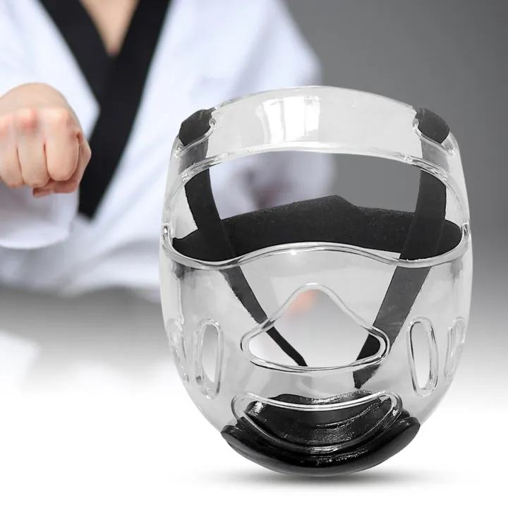 Fityle Clear Taekwondo Face Shield, Head Protector Face Guard for ...