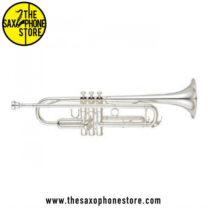 YAMAHA Bb Trumpet YTR-4335GII SILVER PLATED, Intermediate Trumpets, Gold-Brass Bell, Richer Tone ...